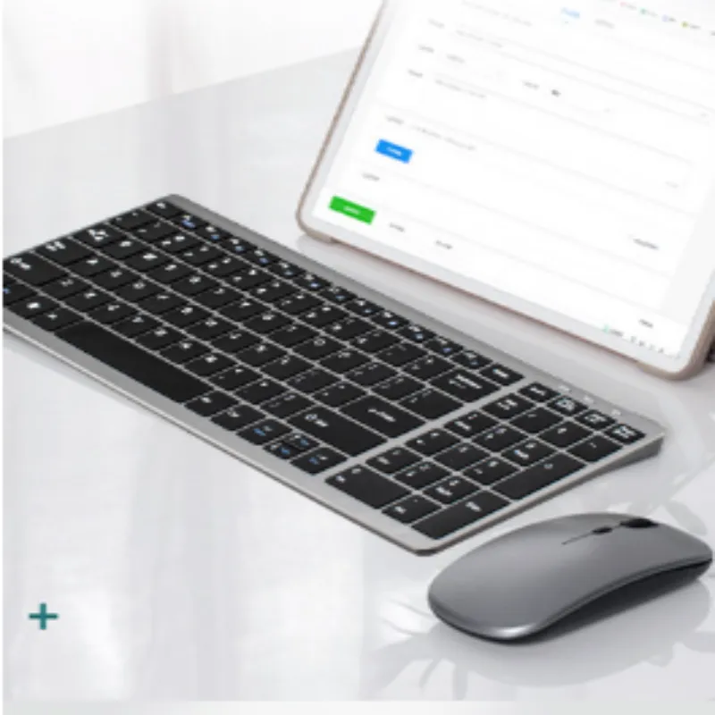 Ultra-Thin Rechargeable Bluetooth keyboard layout for Gaming and Office ...