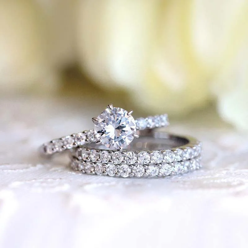 Choucong 2022 Luxury a wedding ring Set - 925 Sterling Silver Fill ...