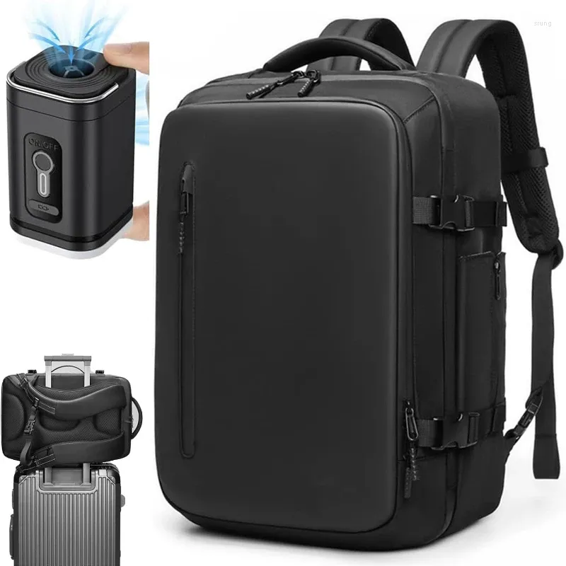 Backpack 60L Vacuum Compression Waterproof Travel Bag Airback Expandable Designer Bag Handbag ...