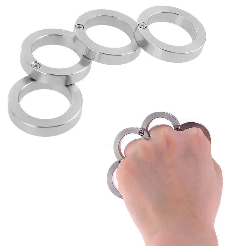 Foldable Gladiator Joint Self Defense Ring With Titanium Steel Four Finger Key Overall Buckles ...