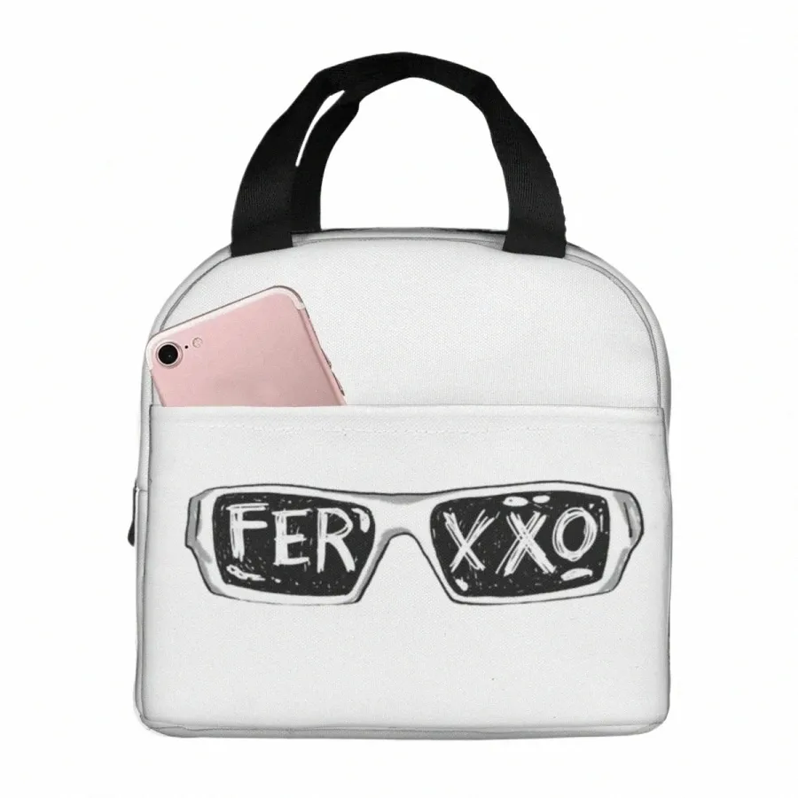 Feid Logo Fenderxxo Glasses Classic Sticker Weyoung Lunch Bag Insulated ...