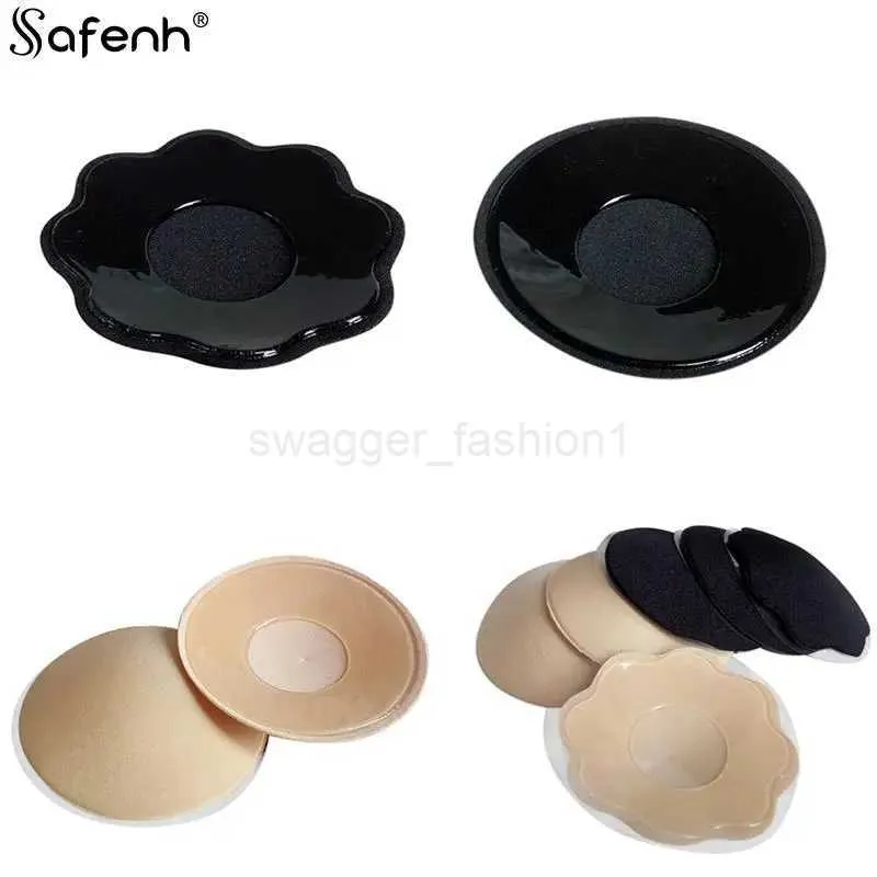 2 Pack Reusable Silicone Nipple Covers, Adhesive Pasties for Women ...