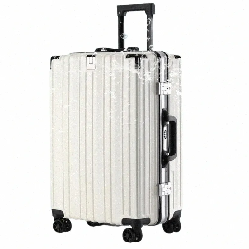 Large Capacity Aluminum Frame Trolley Case - Durable Student Suitcase ...
