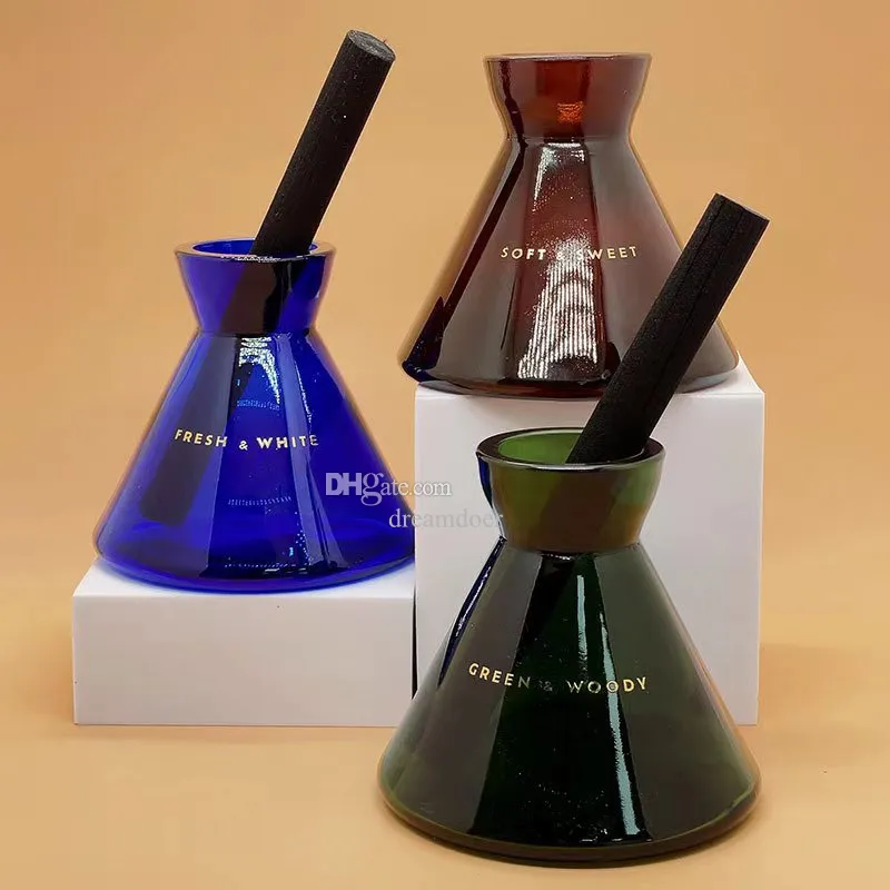 Reed Diffuser, 200ml Glass Bottle, Brown Essential Oil, Room Fragrance ...