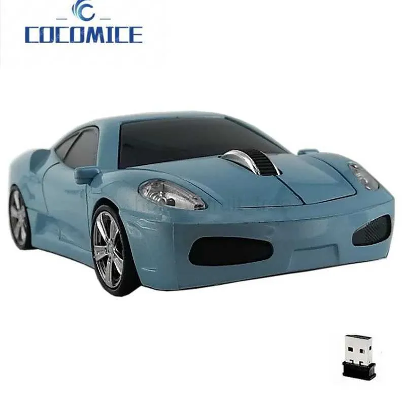 Racing Car Shaped Mouse USB Optical Wireless Mouse 1600DPI Mini 3D ...
