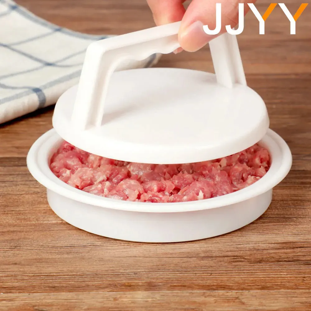 Round Hamburger Press & Patty Maker - Food-Grade Plastic Mold, Perfect ...