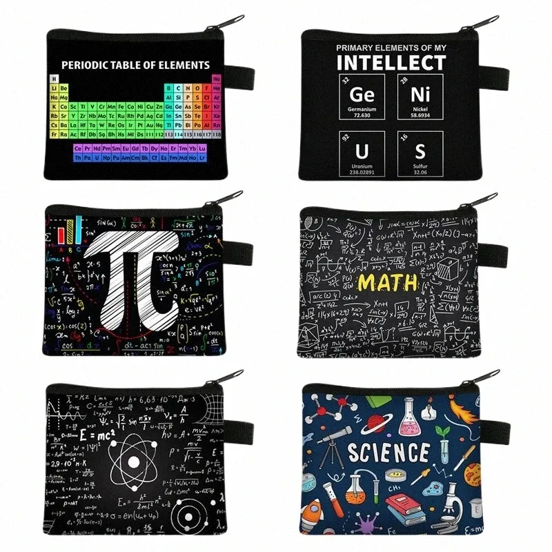Periodic Table Of Elements Coin Purses Women Wallets Mathematical ...
