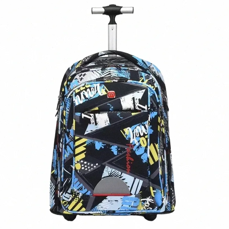 Lightweight Large Trolley Backpack For Students And Travelers With Draw ...