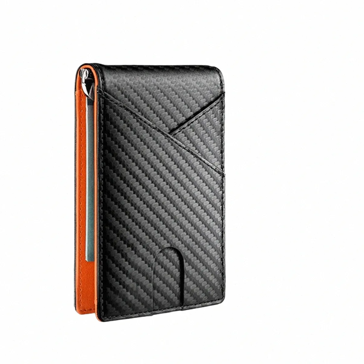 Carbon Fiber RFID Blocking Slim Bifold Wallet For Men Thin Card Holder ...