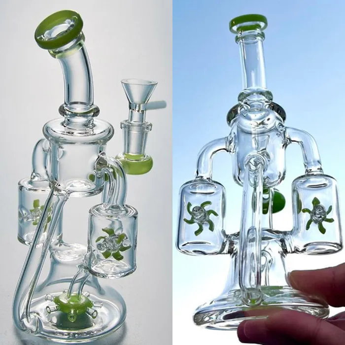 Wholesale Windmill Inside Glass Bong Hookah Water Pipe With Recycler ...