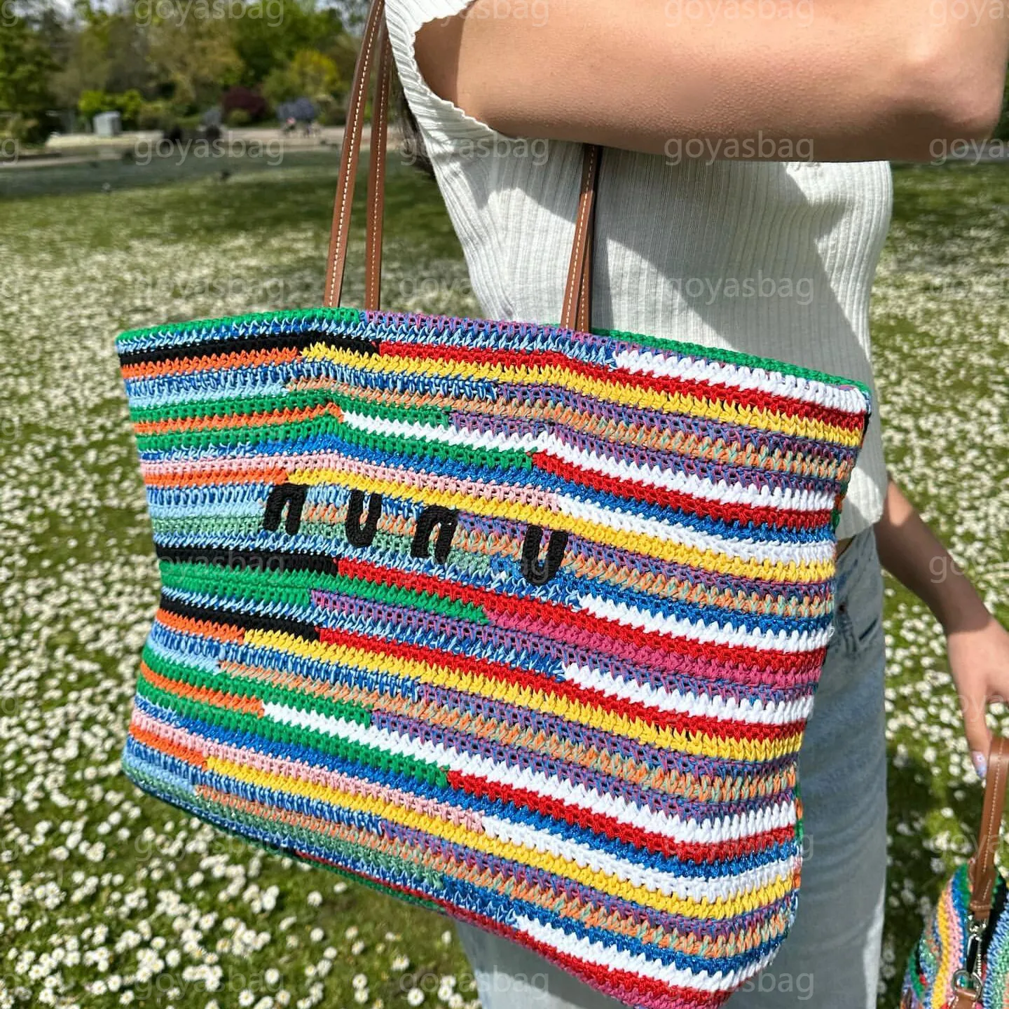 Mini PU Leather Crochet Tote Bag For Men, Soft Crossbody Hobo Beach ...