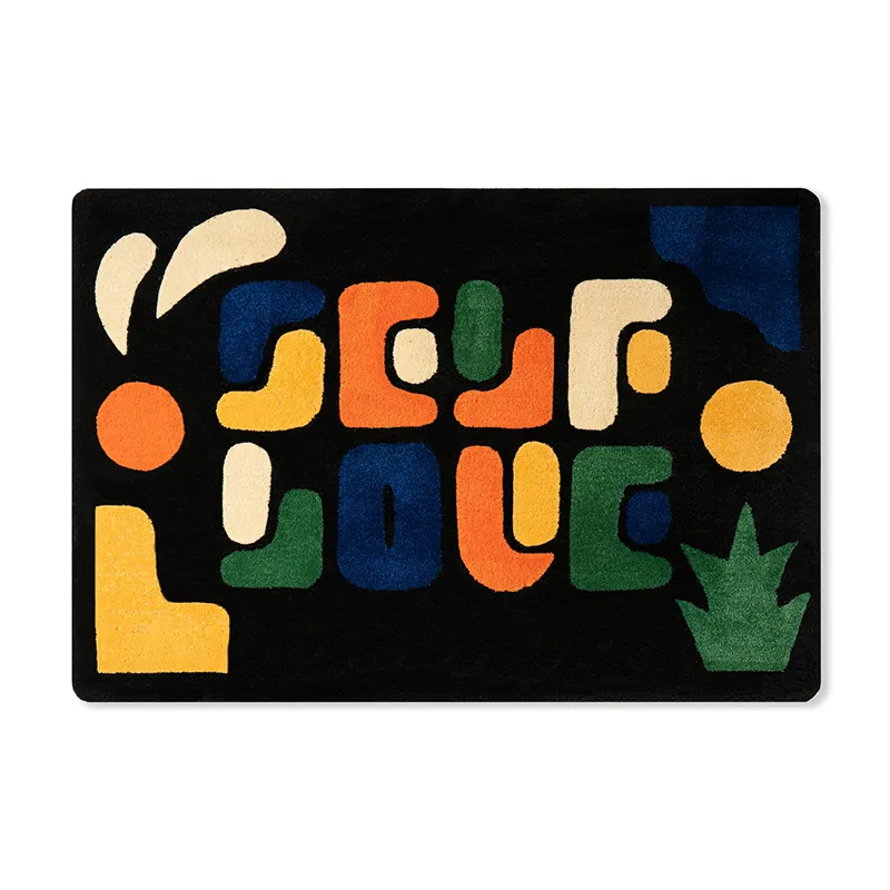 Artistic Self-Love Area Rug: Handmade 2024 Hypebeast Collection Carpet ...