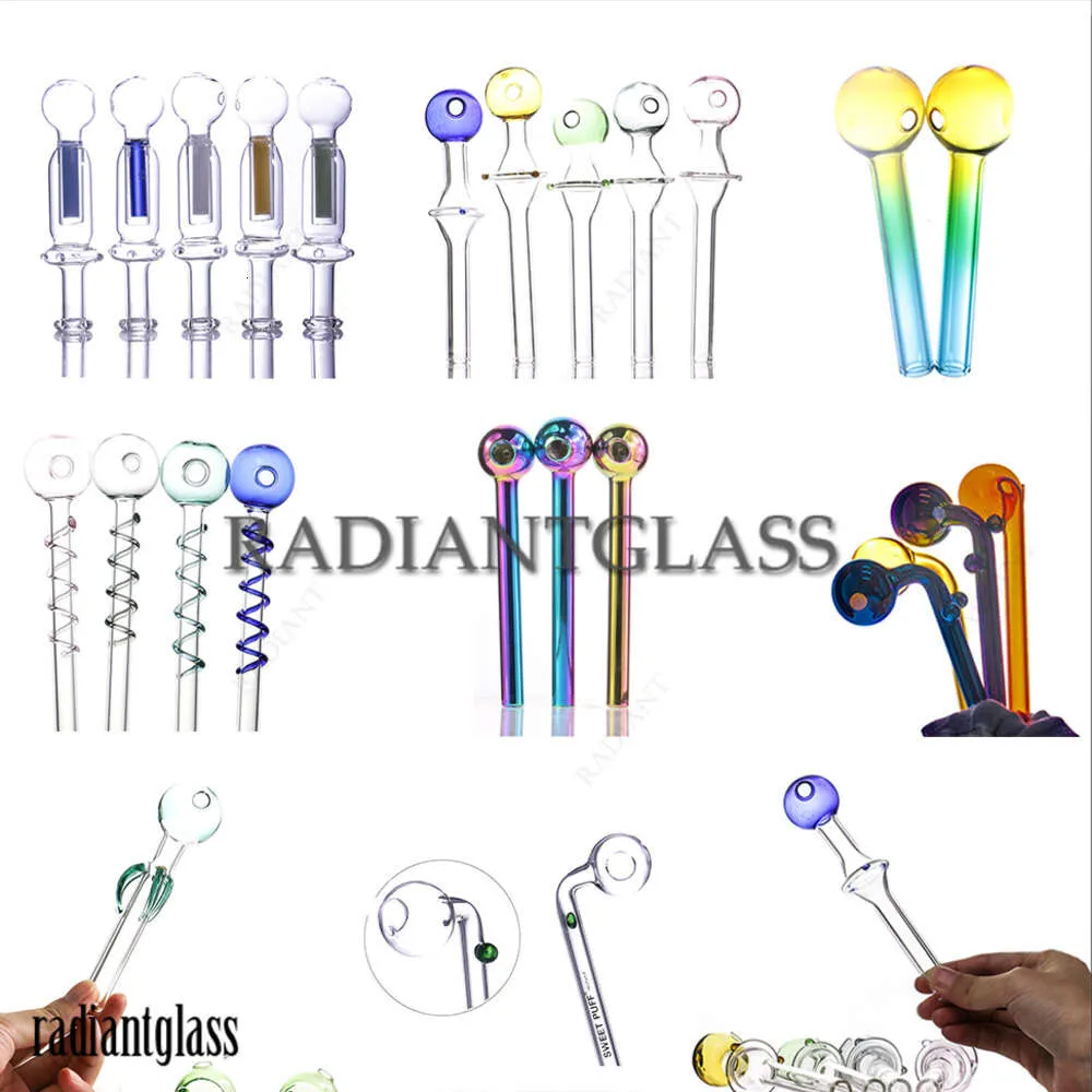 10cm 12cm 15cm 20cm Thick Pyrex Glass Oil Burner Pipe With Clear Test ...