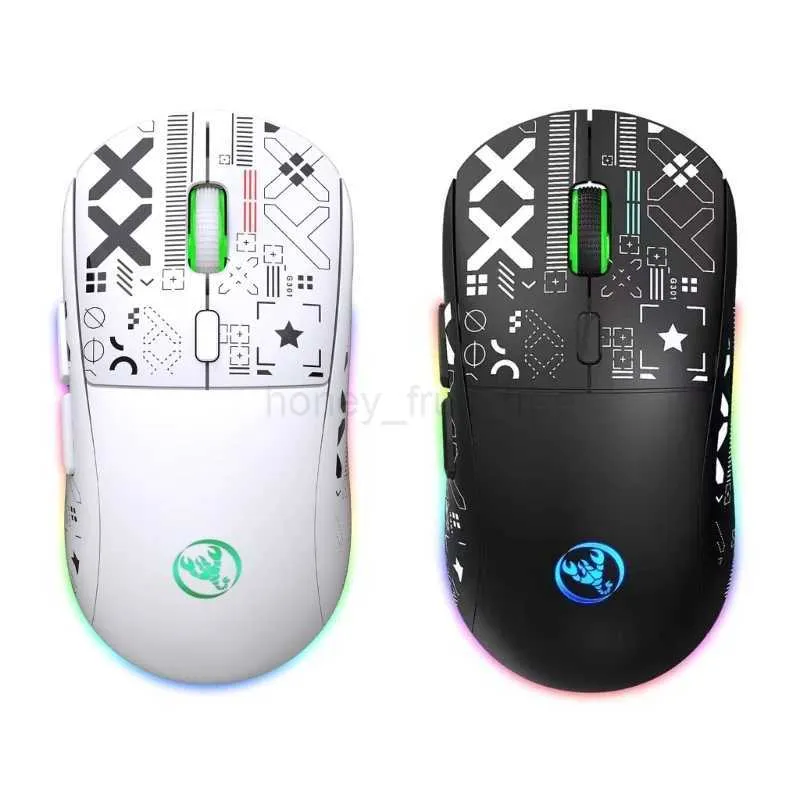 4GHz Ergonomic Wireless Mouse with RGB Lights - Stylish Computer Mice ...