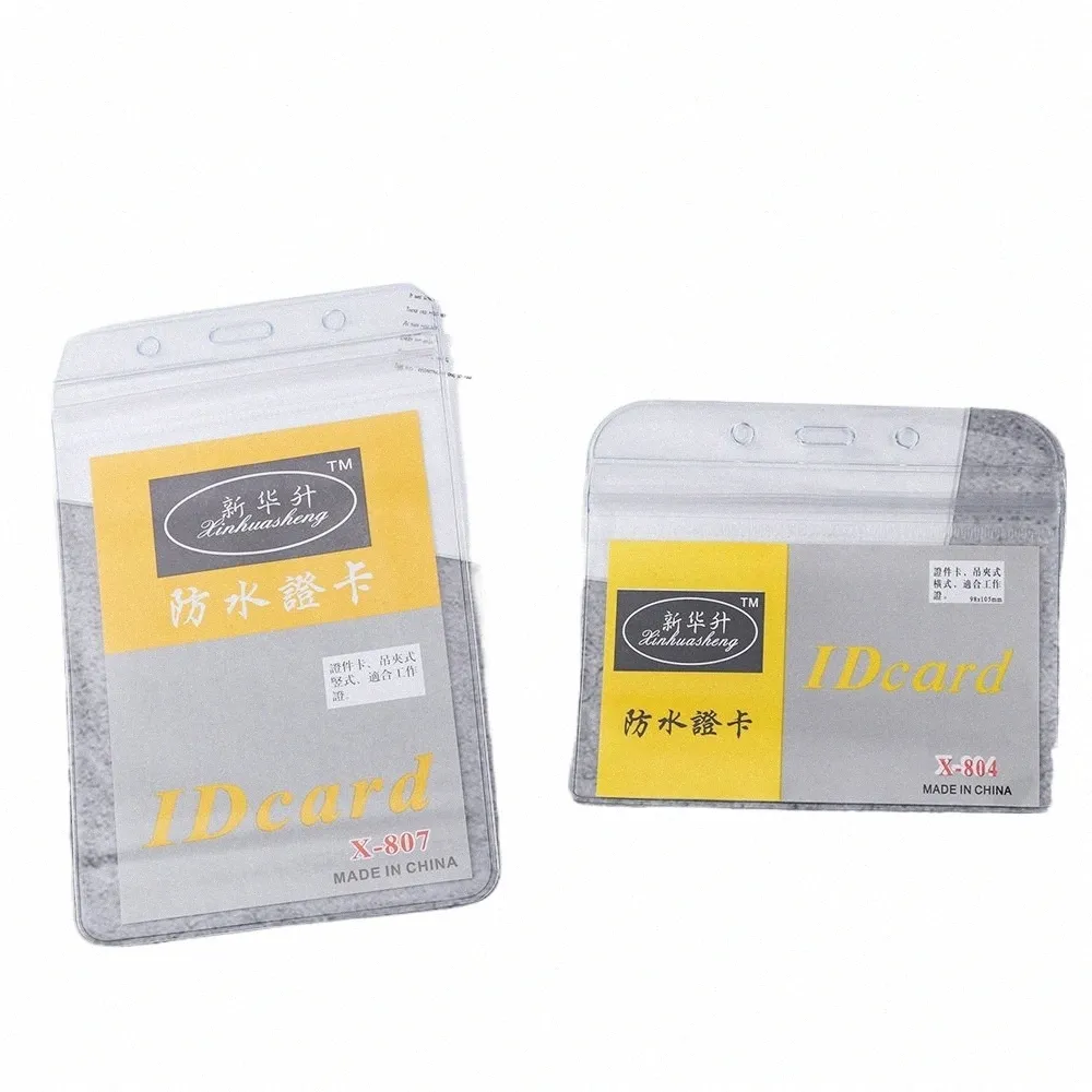 2021 Hot PVC Plastic ID Card Badge Holder Clear Exhibiti Bank Card ...