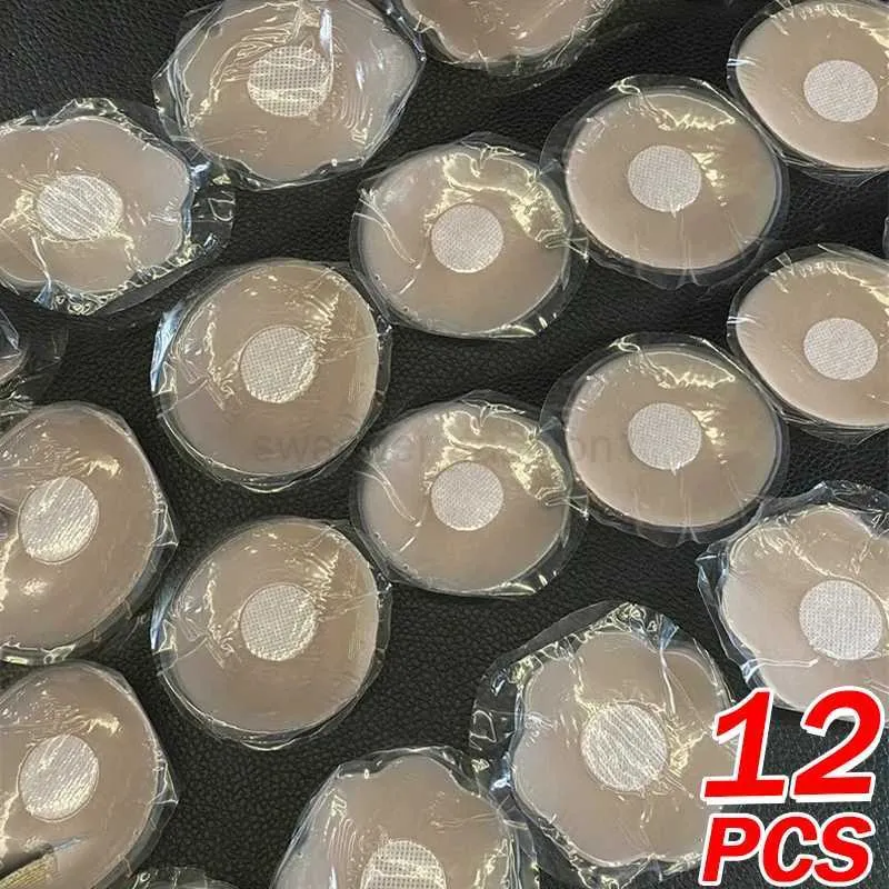 12 Pack Skin-friendly Silicone Nipple Covers - Reusable Adhesive Bra ...