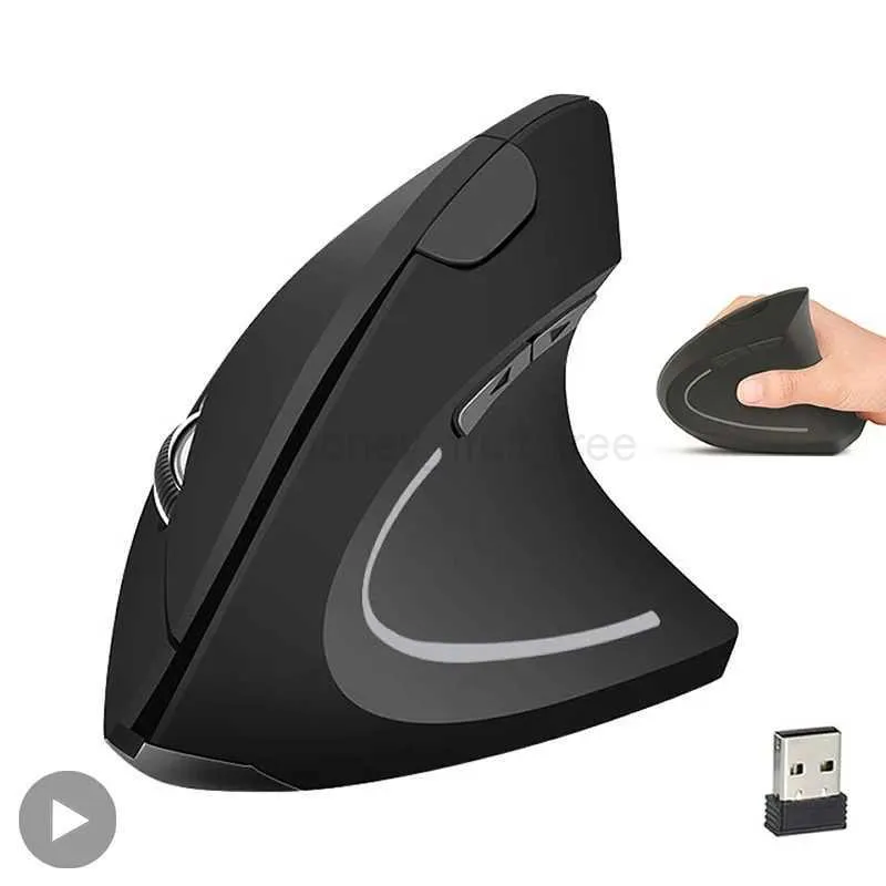 Ergonomic Wireless Mice: Vertical USB Optical Mouse, Rechargeable ...