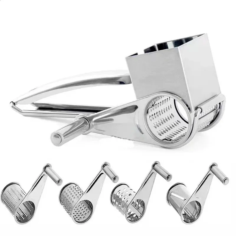 Premium Rotary Vegetable Grater & Cheese Grater Wheel - Hand Crank ...