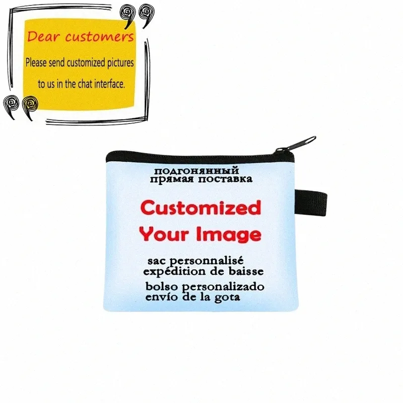 Custom Photo Coin Purse - Personalized Wallet for Women, Men, Kids ...