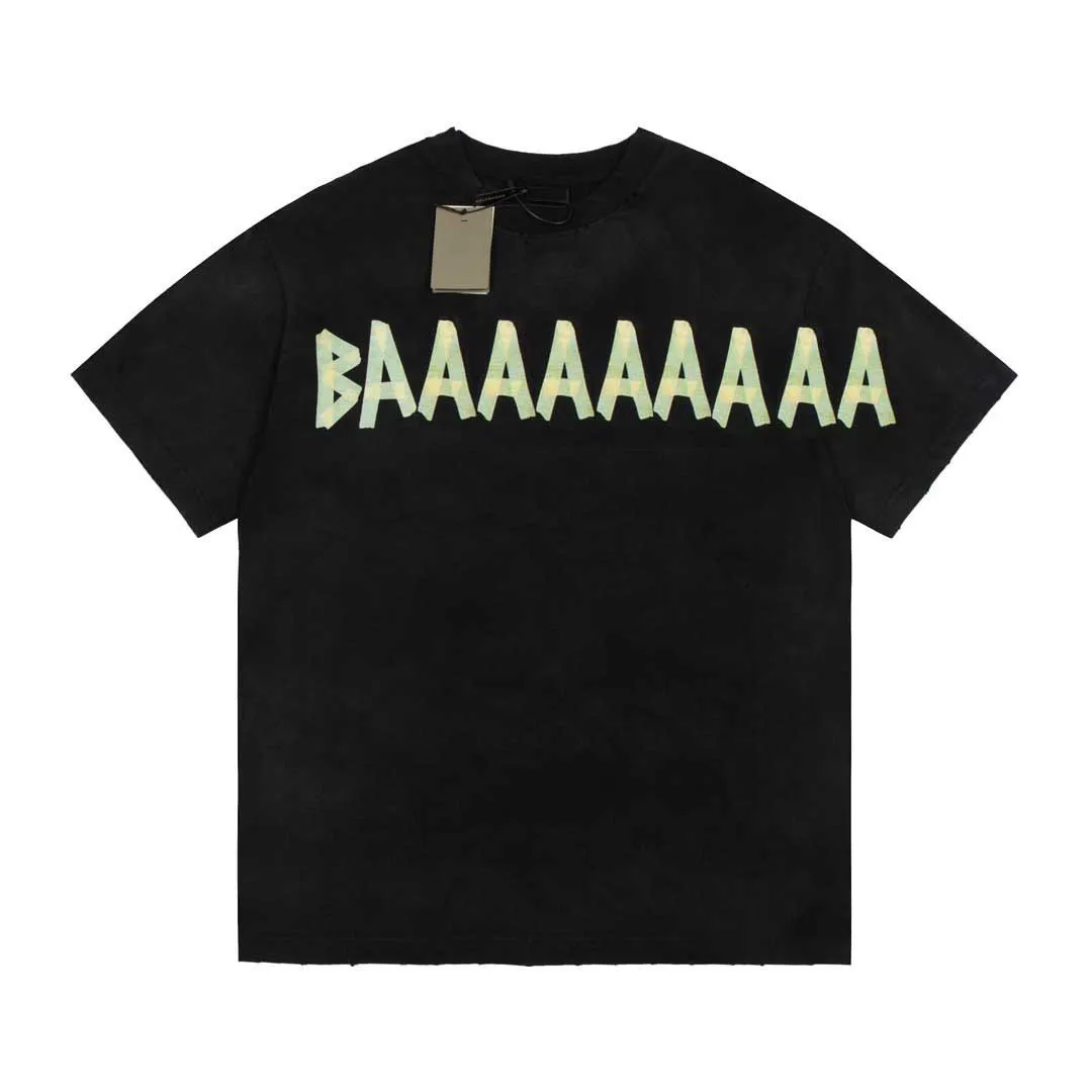 Wholesale 2024 Black Faded Tape Type Vintage Band T Shirts With Letter ...