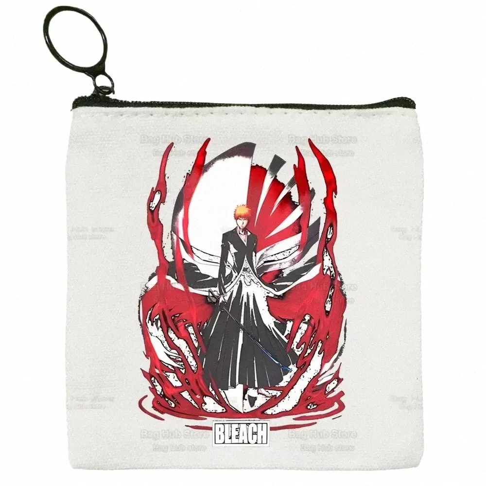 Kurosaki Ichigo Manga Japanese Anime Canvas Coin Purse With Small ...
