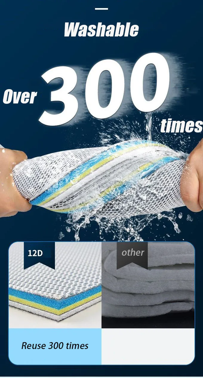 12D Aquarium Media Bio Sponge 12-Layer Bamboo High-Density Fish Tank ...