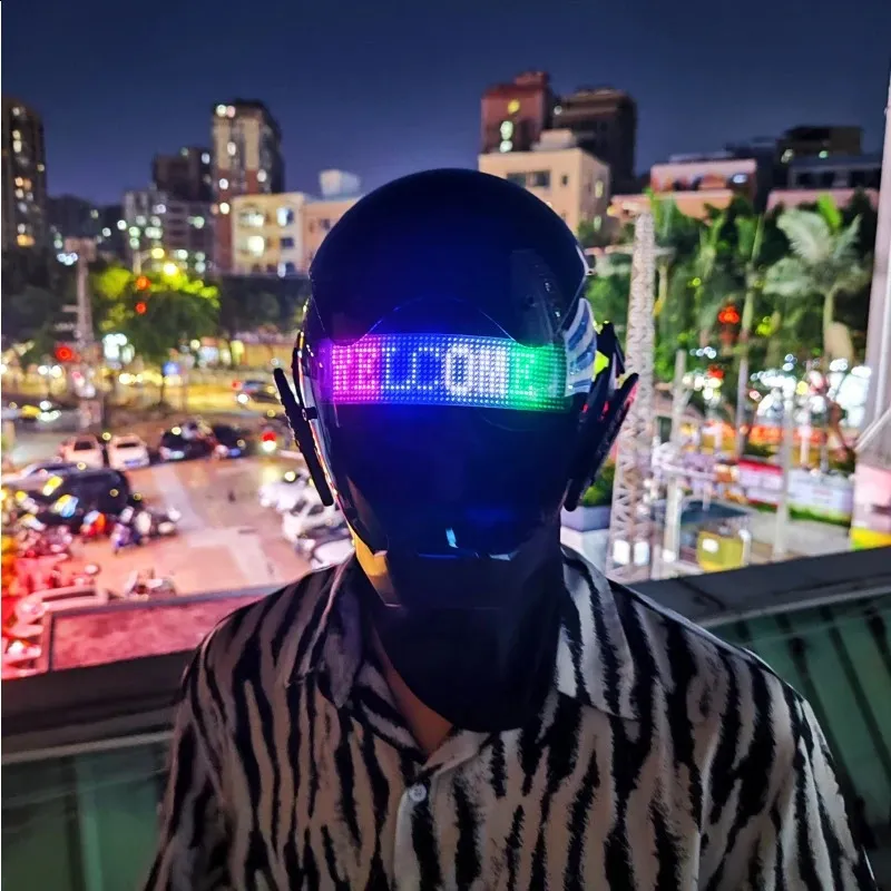 Cyberpunk Mask LED Mechanical Helmet DIY Custom Technology Cosplay ...