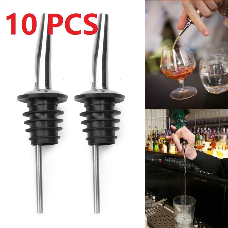 Wine Pourer Stopper, Stainless Steel Oil Dispenser Spout, Bottle Pourer ...