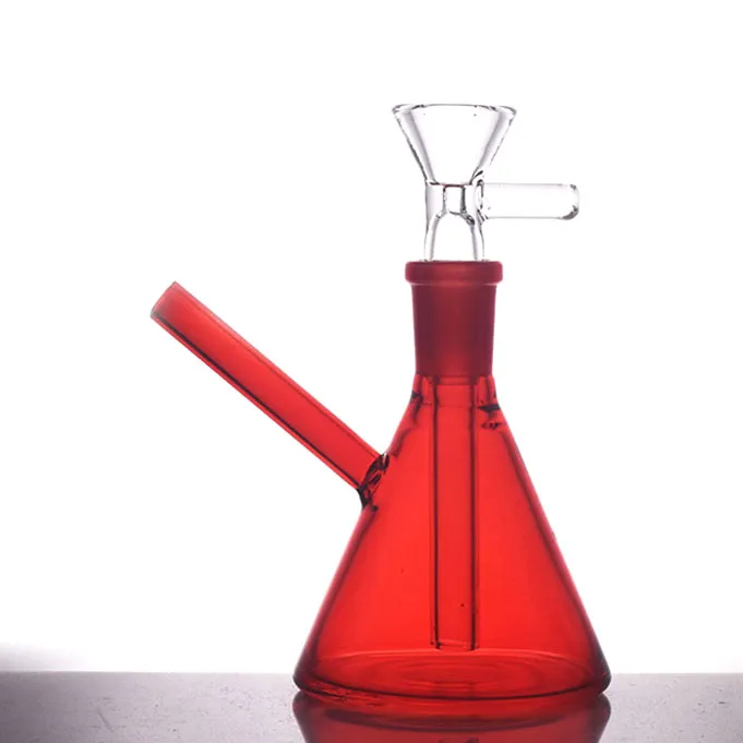 Portable Glass Beaker Bong 14mm Female Dry Her Hookahs Downstem Male ...