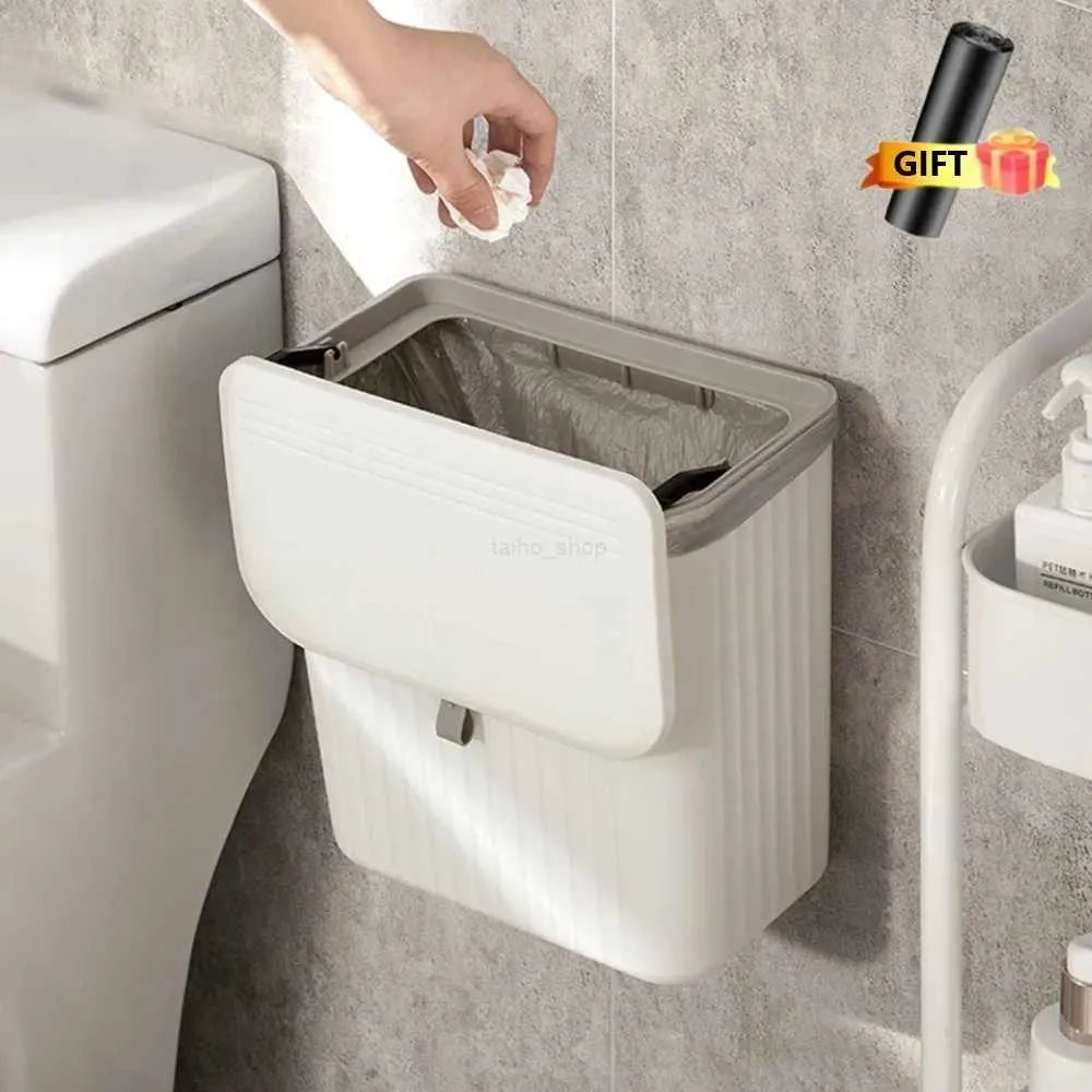 8/12L Bathroom Trash Can With Lid Wall Mounted... From Taiho_shop, $4. ...