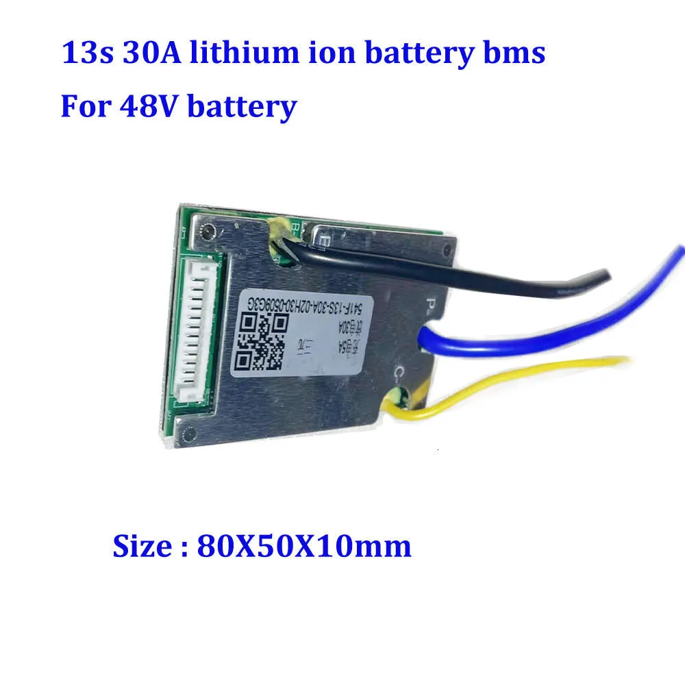 Ebike Battery Pack 13S 14S 30A BMS For 48V 52V Lithium Batteries 750W ...