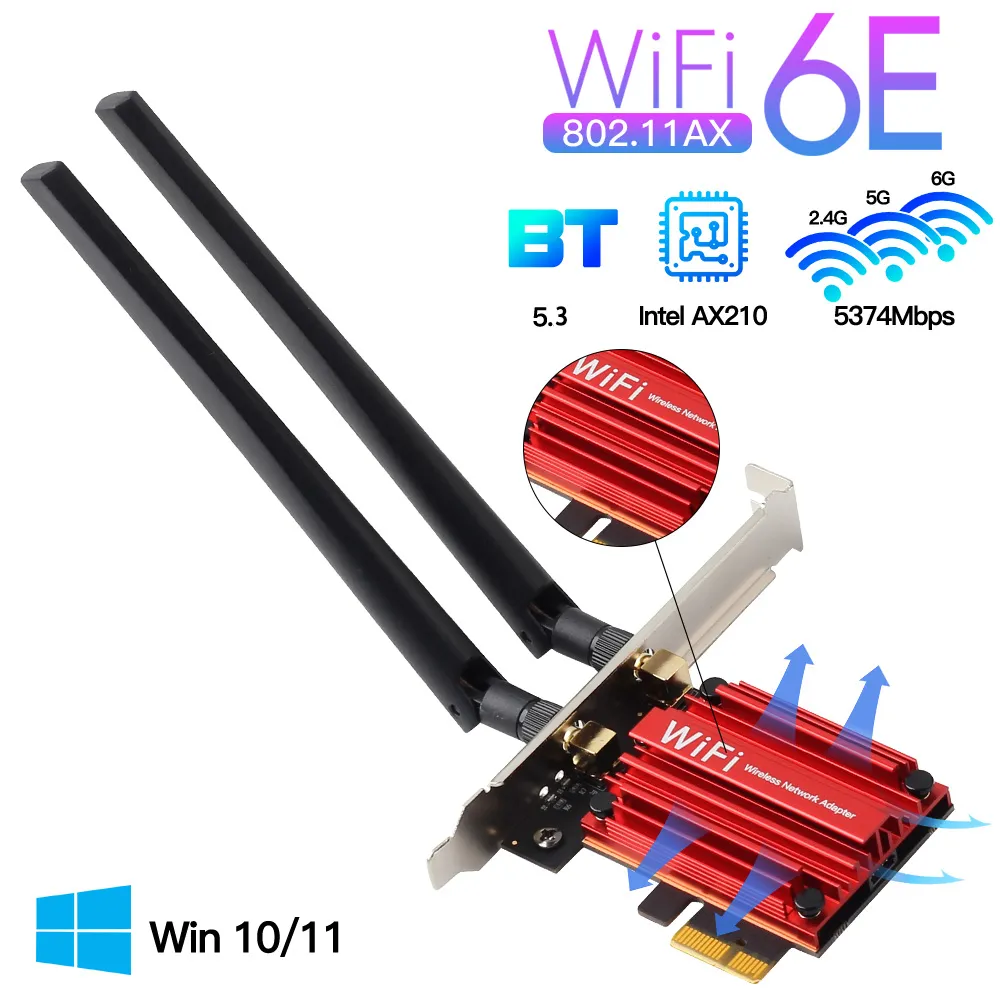 DHgate.com:Wi-Fi 6E AX210 PCIe Wi-Fi Adapter: Unleash Blazing-Fast 6GHz ...