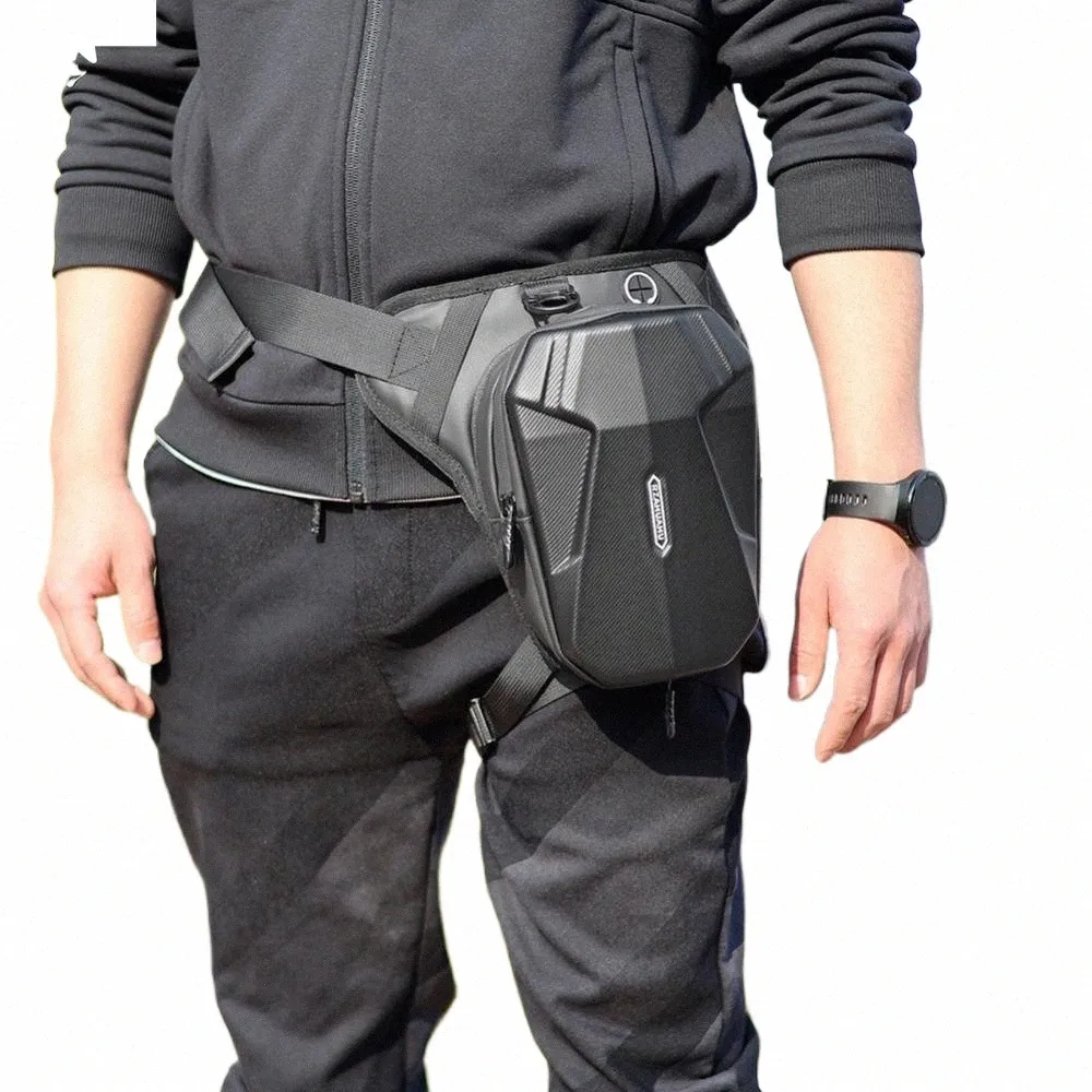50mm Hard Shell Motorcycle Hip Bum Pack With Expandable Mobile Phe ...