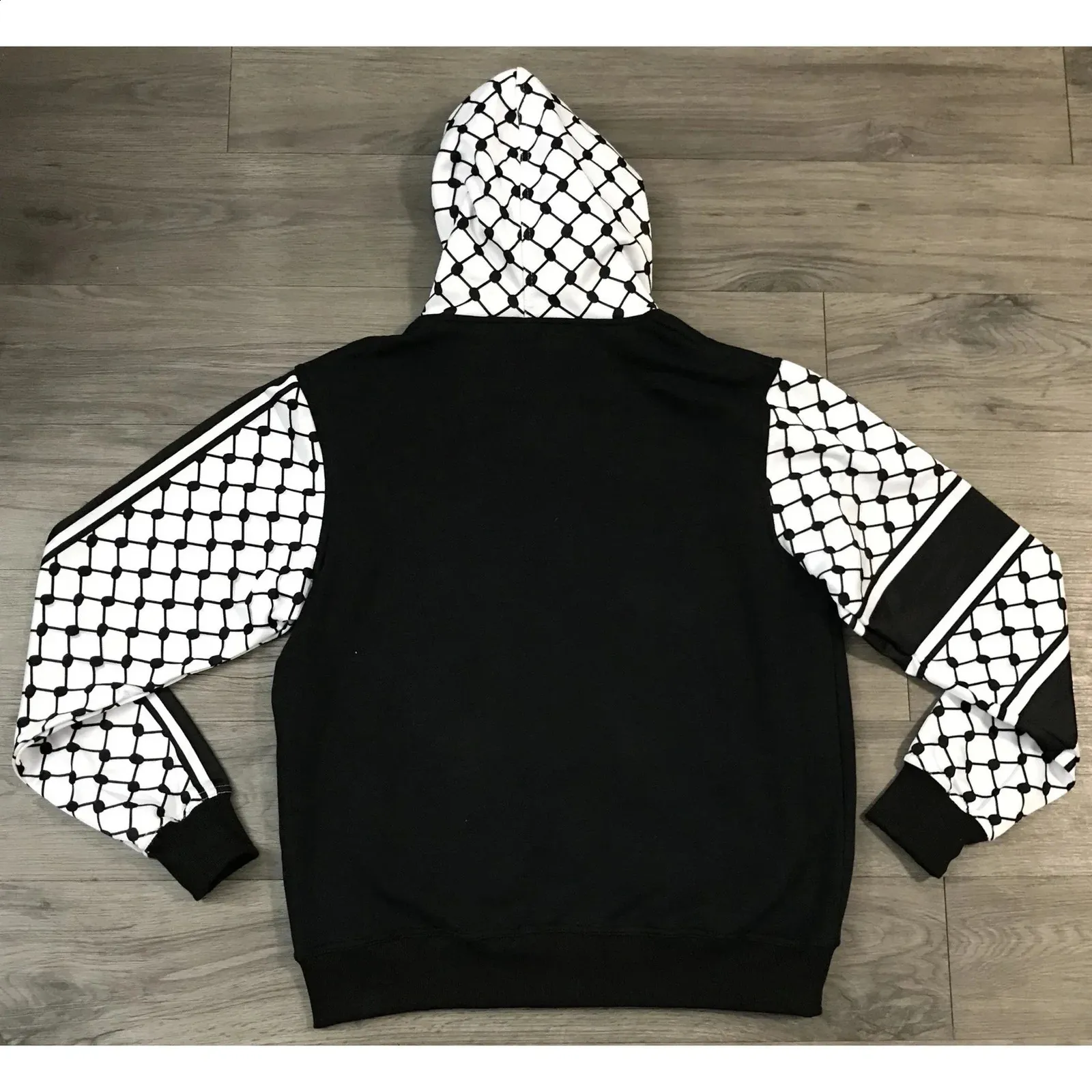 Keffiyeh Kufiya Culture White Flag Dot 3D Printed Hoodie Skydiving Warm ...