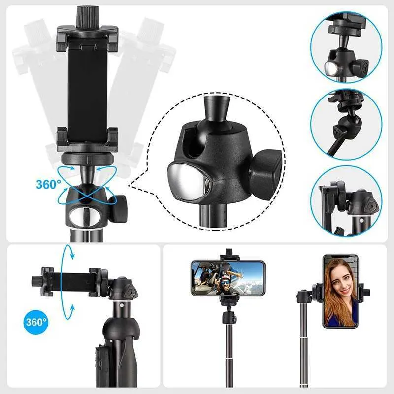 Portable Tripod Selfie Stick with Wireless Bluetooth Remote - Shop Now ...