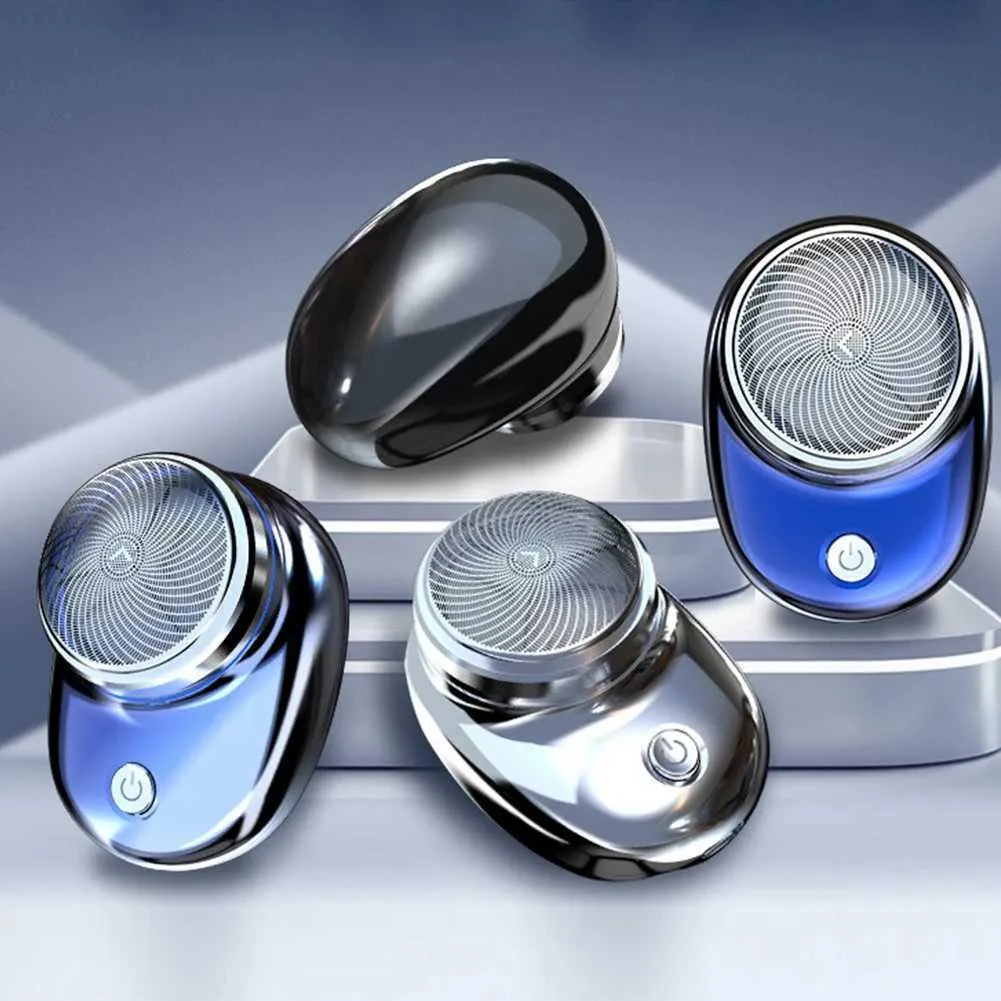 Waterproof Mini Electric Shaver, USB Rechargeable Portable Travel Razor ...