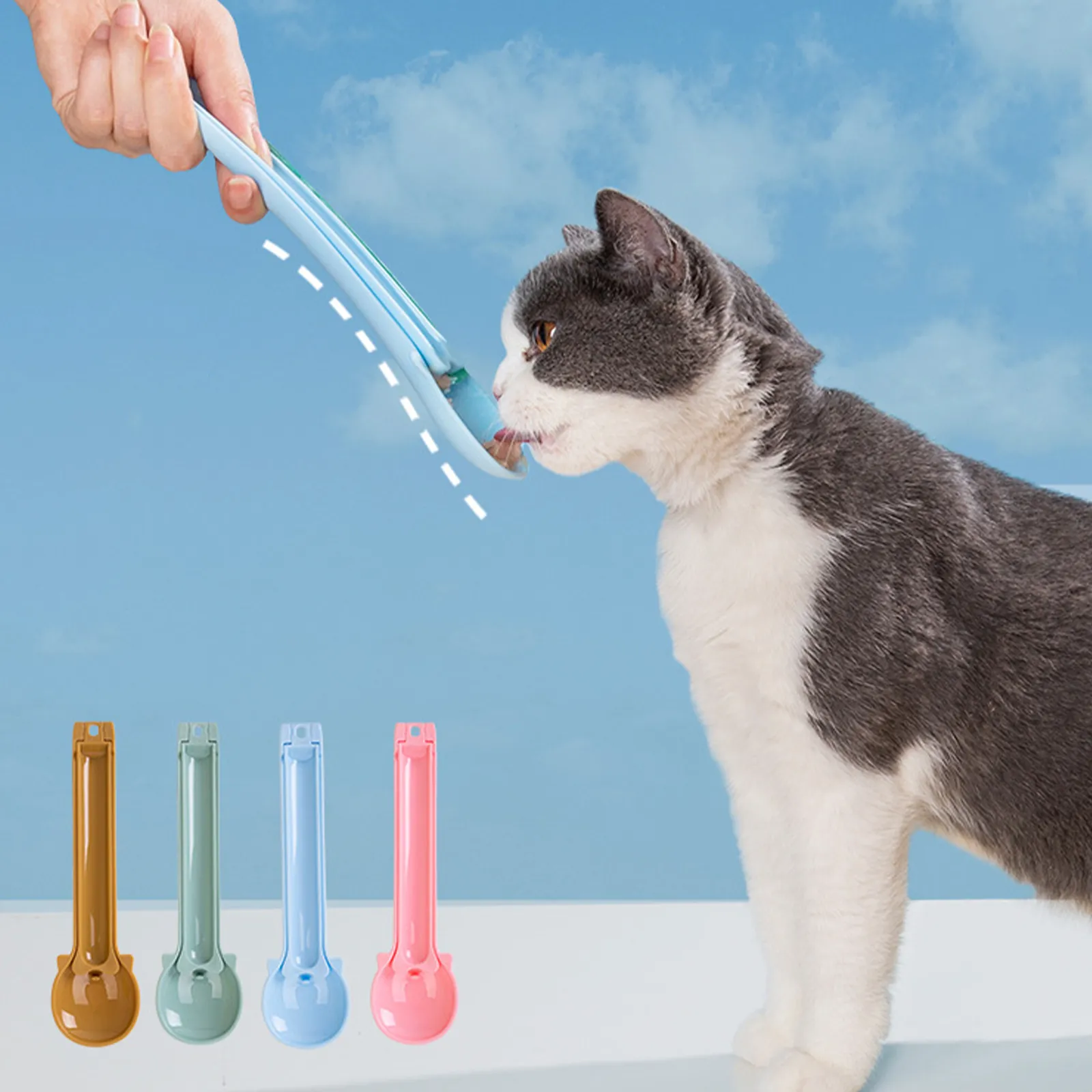 DHgate.com:Treats Spoon Cat Feeder Wet Treats Strip Lickable Squeeze ...