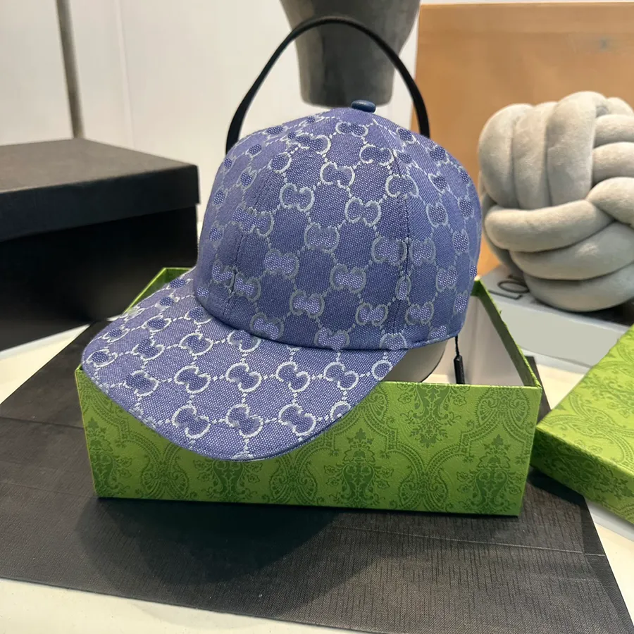 Luxury Designer blue ball cap for Men and Women - Breathable Sunshade ...