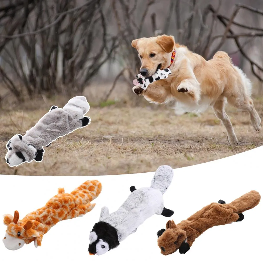 Bite-Resistant Plush Dog Chew Toy with Sound: Interactive Pet Toys for ...