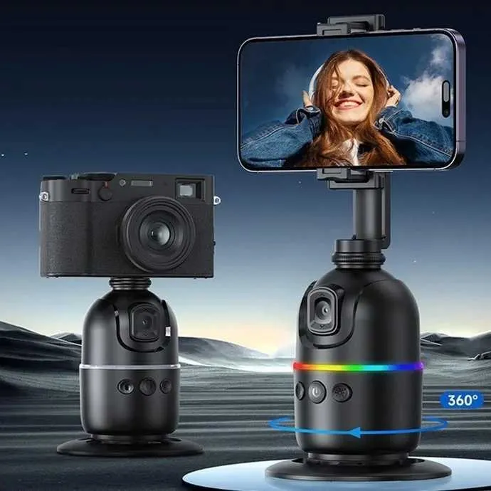 M240719 Automatic Facial Tracking Gimbal Stabilizer 360° Rotation ...