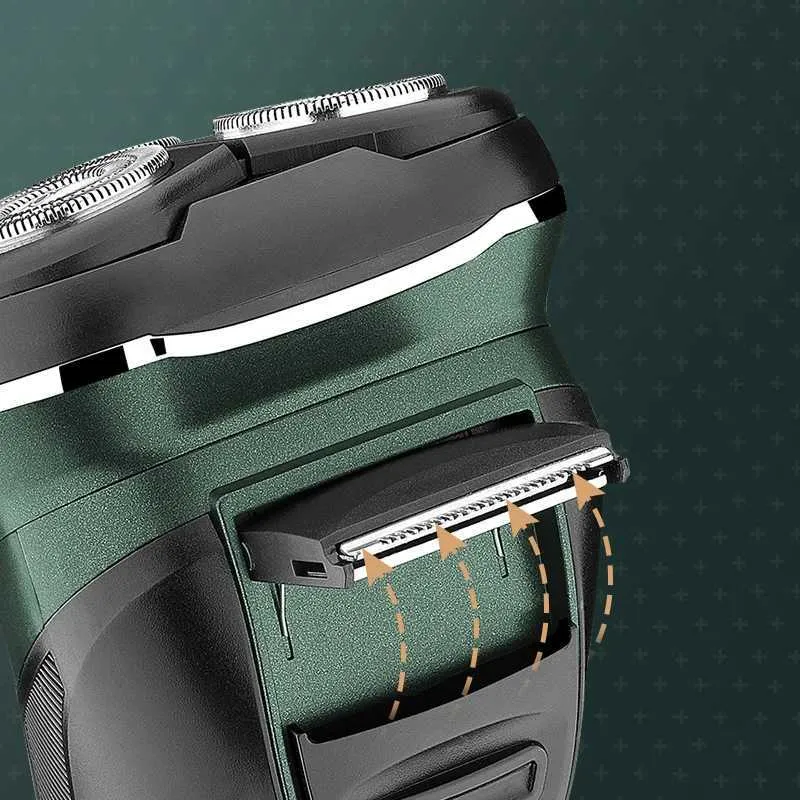 Kemei 3D Floating Head Electric Shaver for Men, Rechargeable Wet/Dry ...