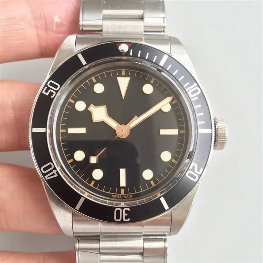 Mens Automatic Mechanical Watch With Red Bezel, Black Dial, ROTOR ...