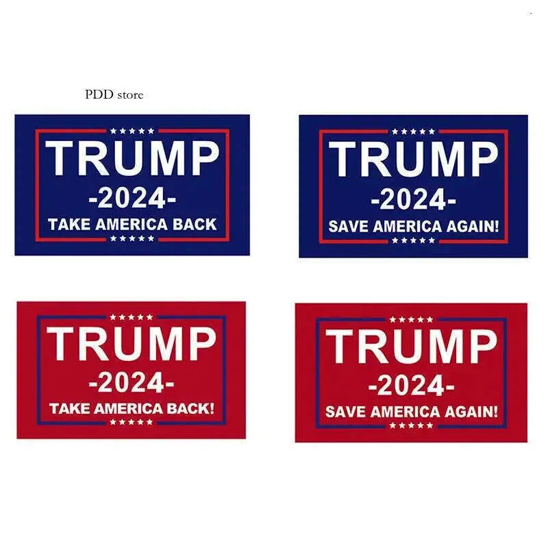 US 2024 Trump Campaign Flag Keep America Great Again Political Banner ...