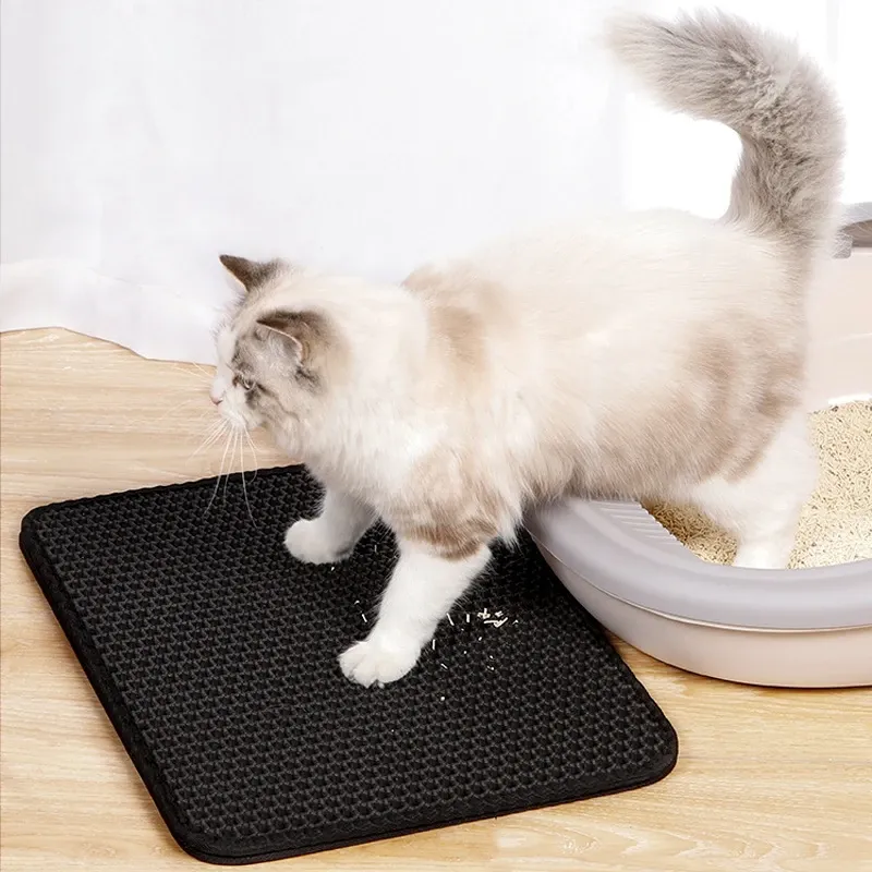 Waterproof Double-Layer Cat Litter Mat: Non-Slip Sand Pad & Play Mat ...