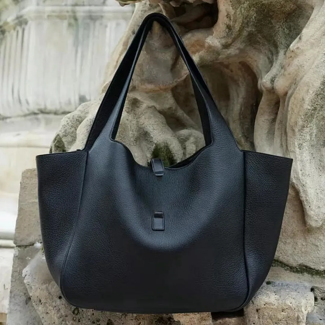 Luxury Tote Bag Designer Bag Large Totes Grained Leather Women Handbag ...