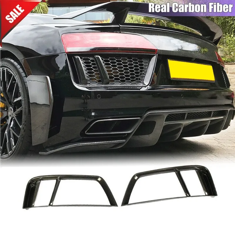 Premium Carbon Fiber Rear Bumper Vent Plastic Ute Mudguards Cover Grill ...