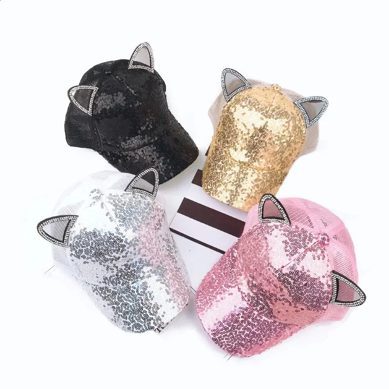 Kids Glitter Earrings & Mesh Baseball Caps - Summer Sun Hats for Boys ...
