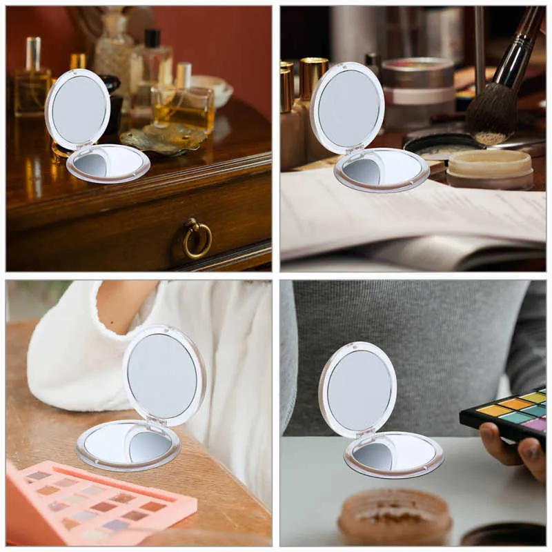Portable Resin Frame Mirror: Compact Travel Makeup Mirror With ...