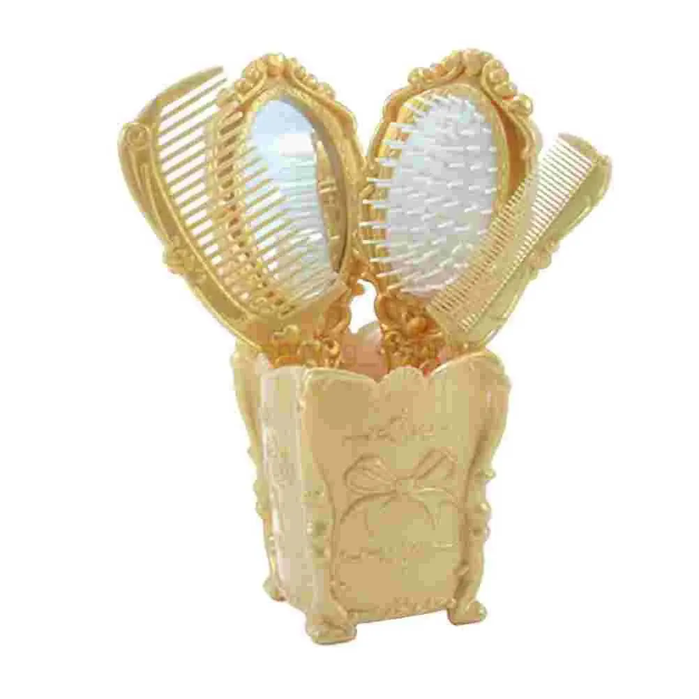 Japanese-style Plastic Mirror Comb set out for Women's Hairdressing and ...