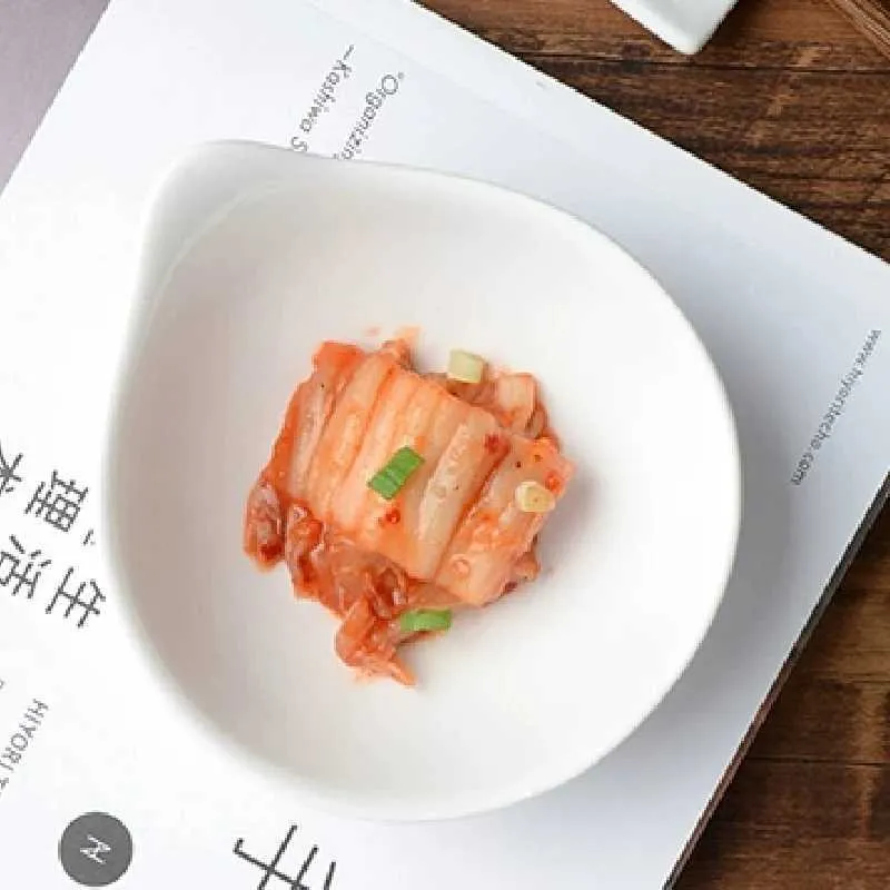 2024 New 6-Piece Pure White Ceramic Dish Set - Versatile Small Sauce ...